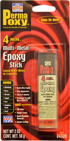 PERMATEX PermaPoxy 4 Minute Multi-Metal Epoxy Stick : uacm.co.th